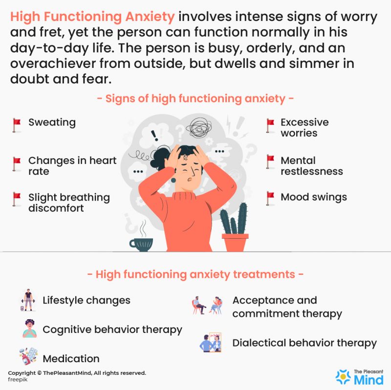 High Functioning Anxiety - Symptoms, Causes, and Treatment